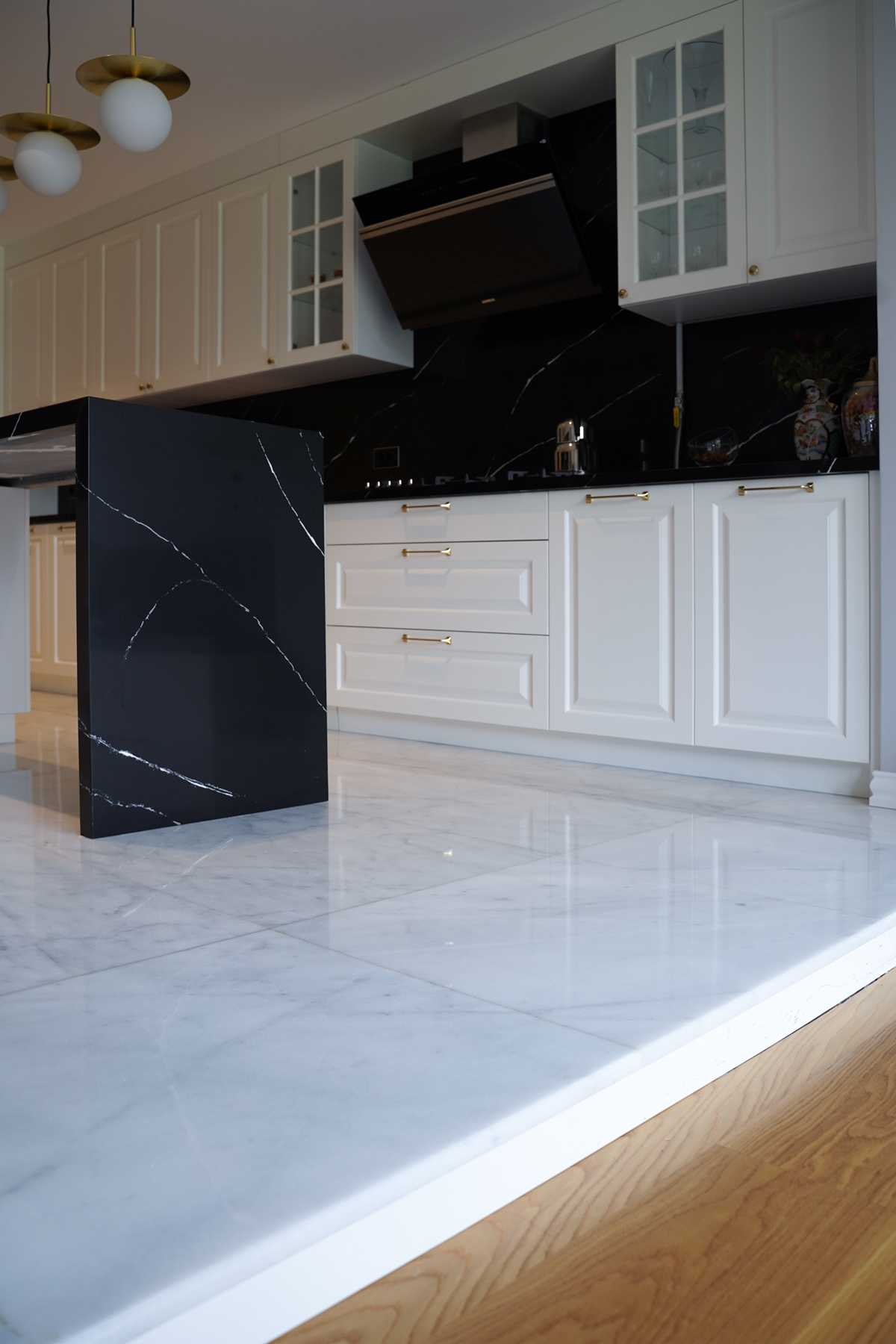 Aegean White Kitchen Project Made With Natural Stone